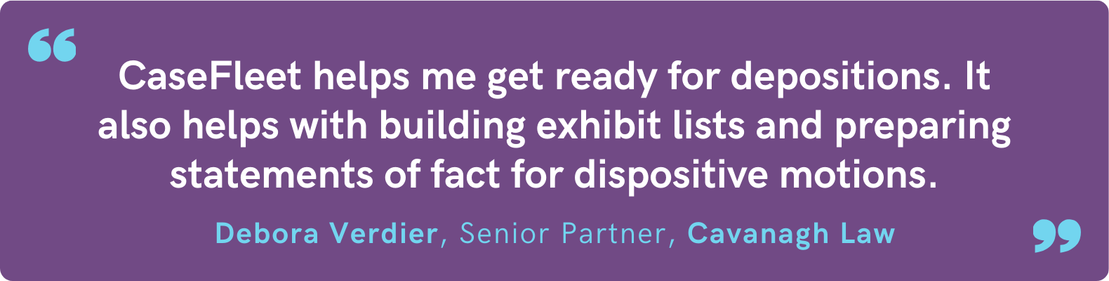 Why Attorneys Choose CaseFleet to Prepare Fact Chronologies